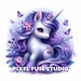 Cute Unicorn Clipart Set Kawaii Fantasy Spring Art Digital Download for ...