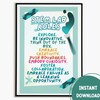 STEM Lab Space Decor Science Classroom Poster Educational Printable ...