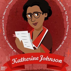 Classroom Decor Katherine Johnson Women in Science Famous Black ...