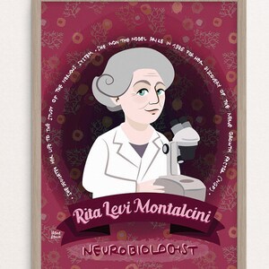 Science Poster Elementary Women History Month Rita Levi Montalcini ...