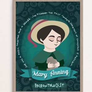Mary Anning Paleontologist Women in Science Poster Female Scientist ...