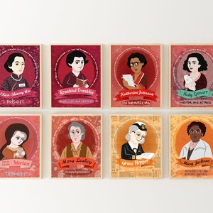 Women in STEM Poster Gift for Teacher Science Decor Female Scientist ...