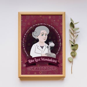 Women in STEM Rita Levi Montalcini Women in Science Teacher Gift Women ...