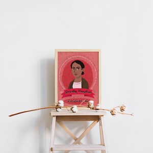 Famous Mathematician Dorothy Vaughan Black History Month Poster Famous ...