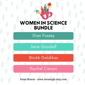 Classroom Decor Bundle Women in Science Print Women in Stem Poster Dian ...