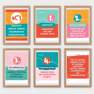 4c's Critical Thinking Poster Classroom Print Elementary Educational ...