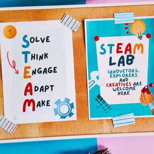 STEAM Printable Print Science Poster for Classroom Educational Wall Art ...