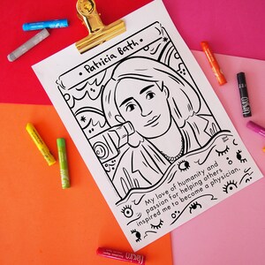 Printable Coloring Page Bundle Women in Medicine Stem Women in ...