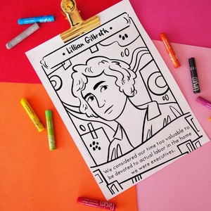 Women in Engineering Week Coloring Page STEM Women Lillian Gilbreth ...