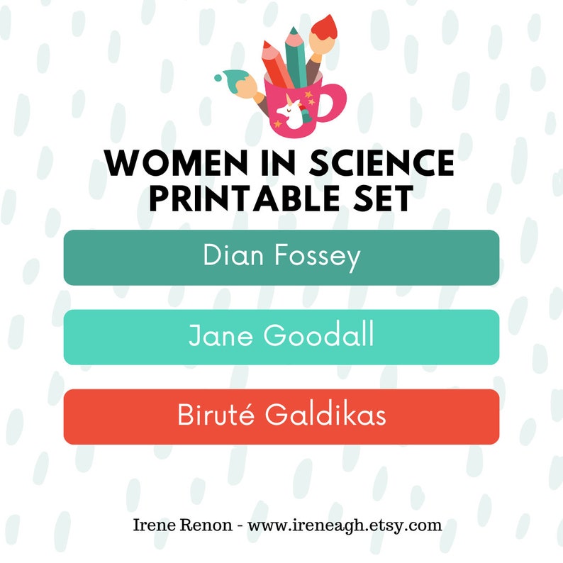 Women in Science Coloring Page Bundle, Kids STEM (digital Download) - Etsy