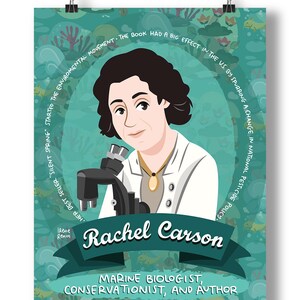 Rachel Carson Women in STEM Environmental Print Science Poster ...