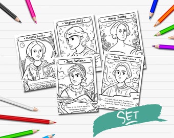 Literary Coloring Pages - Etsy