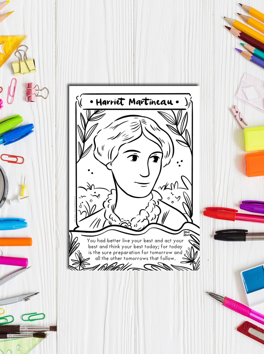 Women Writer Coloring Sheet Women in Literature Printable - Etsy