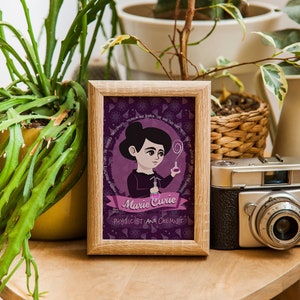 Marie Curie Poster Classroom Decor Elementary Wall Art Women in Science ...