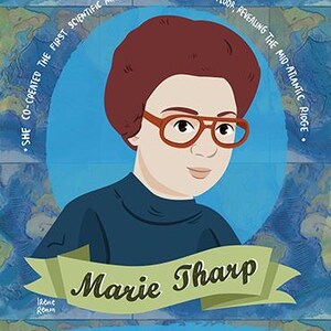 Marie Tharp Women in STEM Wall Art Science Poster for STEM Classroom ...