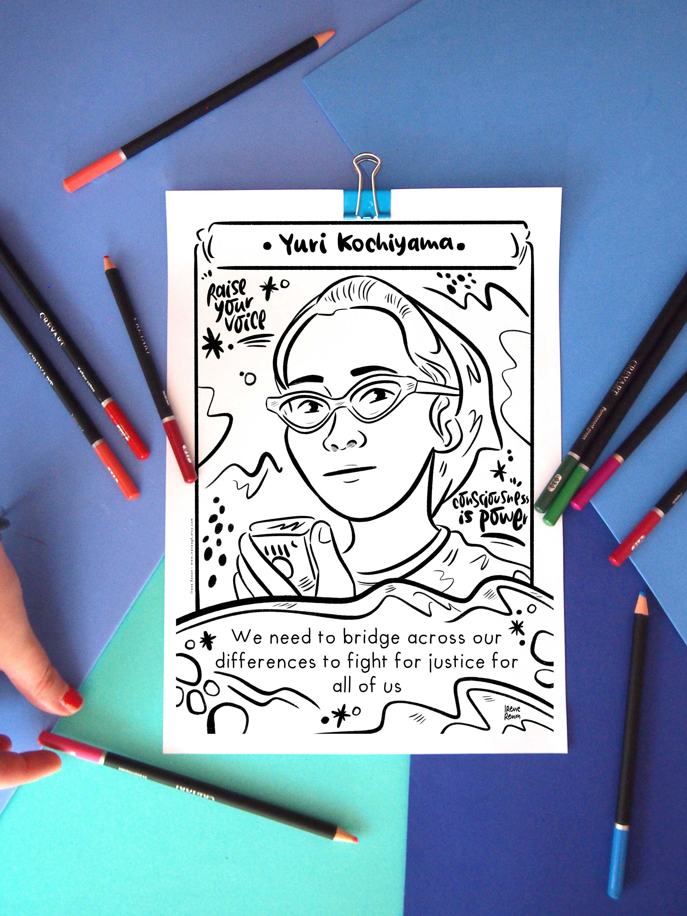AAPI Women in History Coloring Pages: Chein, Anna, Yuri (PDF) - Etsy