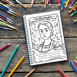 Dorothy Vaughan Coloring Page: Women in STEM, Black History (digital ...