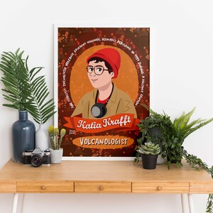 Katia Krafft Volcanologist Poster: Women in Science Classroom Decor - Etsy