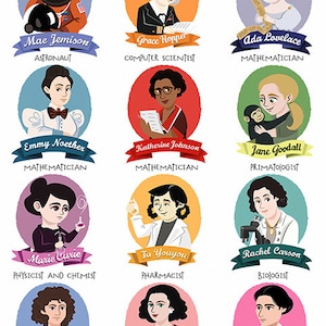 Women in Science Classroom Decor Women in STEM Printable Poster Science ...