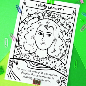 Coloring Page Bundle Famous Inventor Science Activity Female Scientist ...