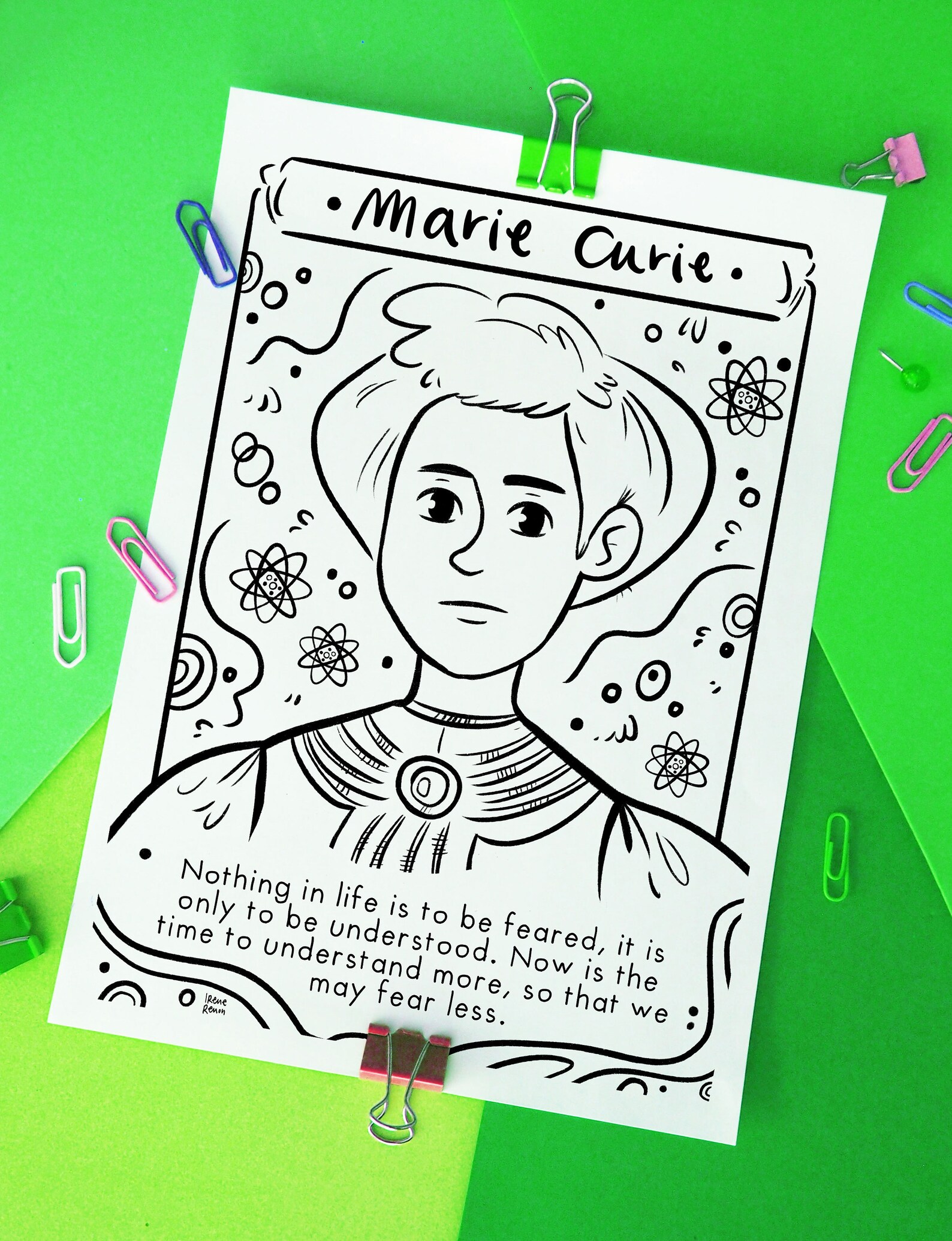 Women History Month Printable Coloring Pages Influential - Etsy
