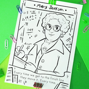Hidden Figures Black History Month Women in STEM Printable Coloring ...