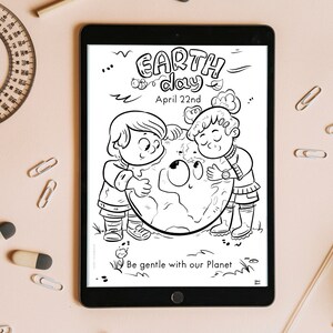 Png Coloring Page Earth Day Coloring Sheet Earth Day Printable Coloring ...