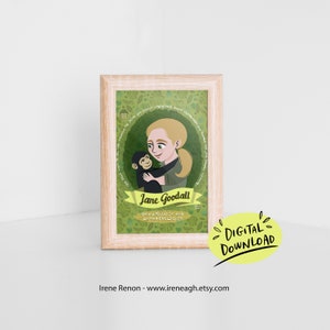 Stem Women Printable Postcard Rachel Carson Jane Goodall Mary Anning ...