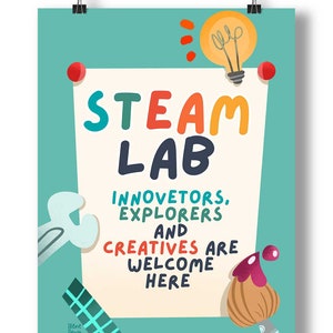 Stem Lab Printable Classroom Poster Science Wall Art Classroom - Etsy