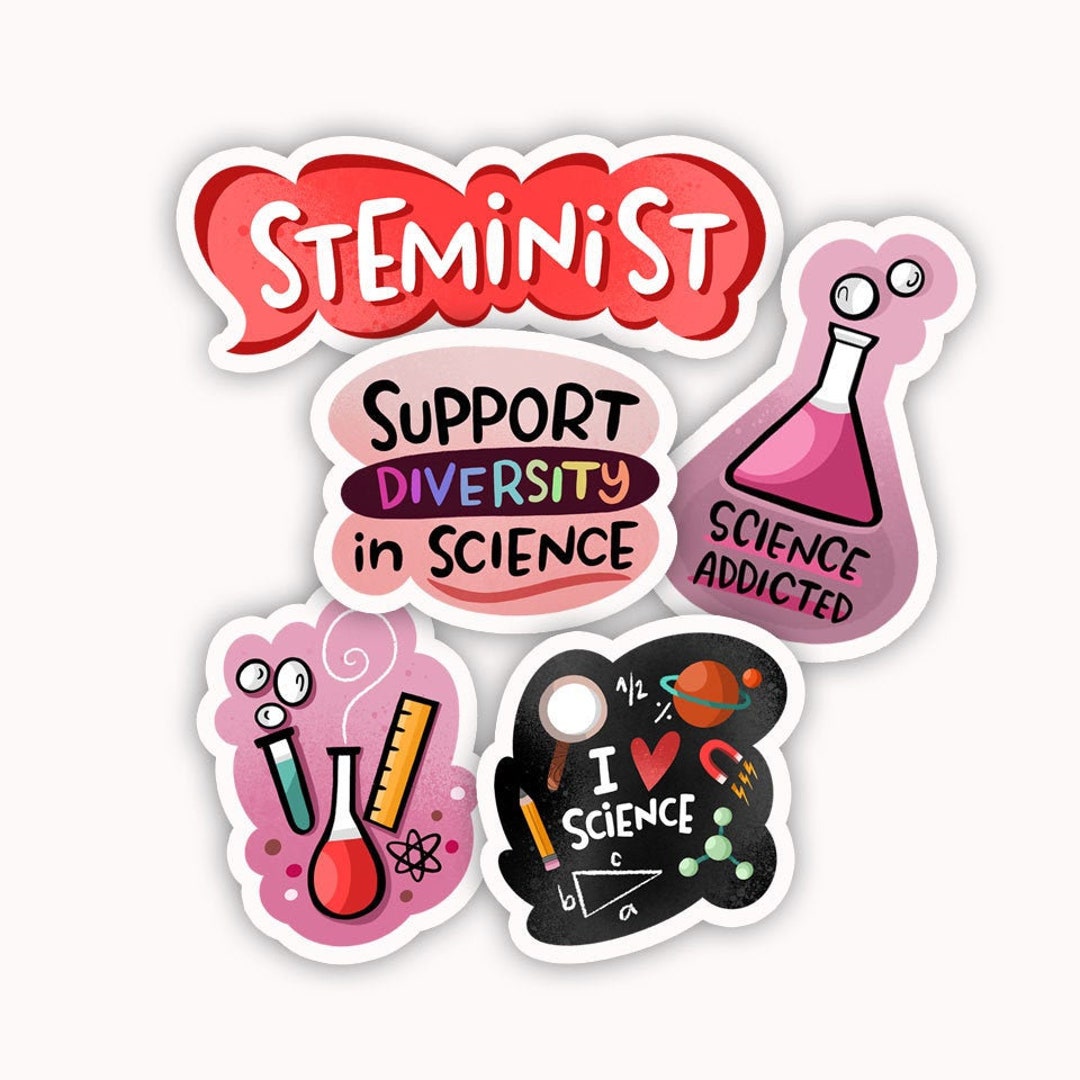 Science Sticker Gift Bundle Pack STEM Sticker Scientific Decal Set ...