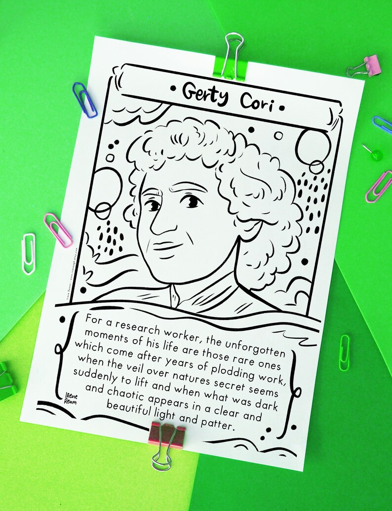 GERTY CORI Quote Coloring Page Printable Drawing - Etsy