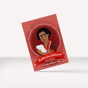 Katherine Johnson Black History Month Women in Science Wall Art Hidden ...