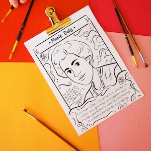 Marie Daly Coloring Page: Black History Month Printable (digital ...