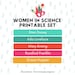 Printable Wall Art Women in STEM Postcard Bundle Female - Etsy