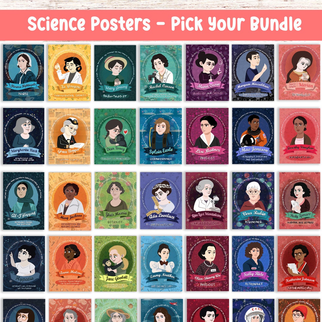 Women in STEM Poster Bundle: Science Classroom Decor - Etsy