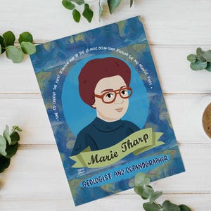 Marie Tharp Printable Postcard Science Wall Art Women in Science ...