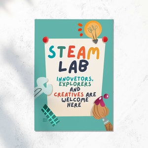 Stem Lab Printable Classroom Poster Science Wall Art Classroom - Etsy