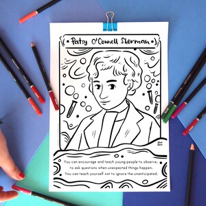 Women in Chemistry PATSY O'CONNELL SHERMAN Quote Coloring Page ...