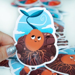 SEED STICKER Science Gift Science Sticker Earth Day - Etsy