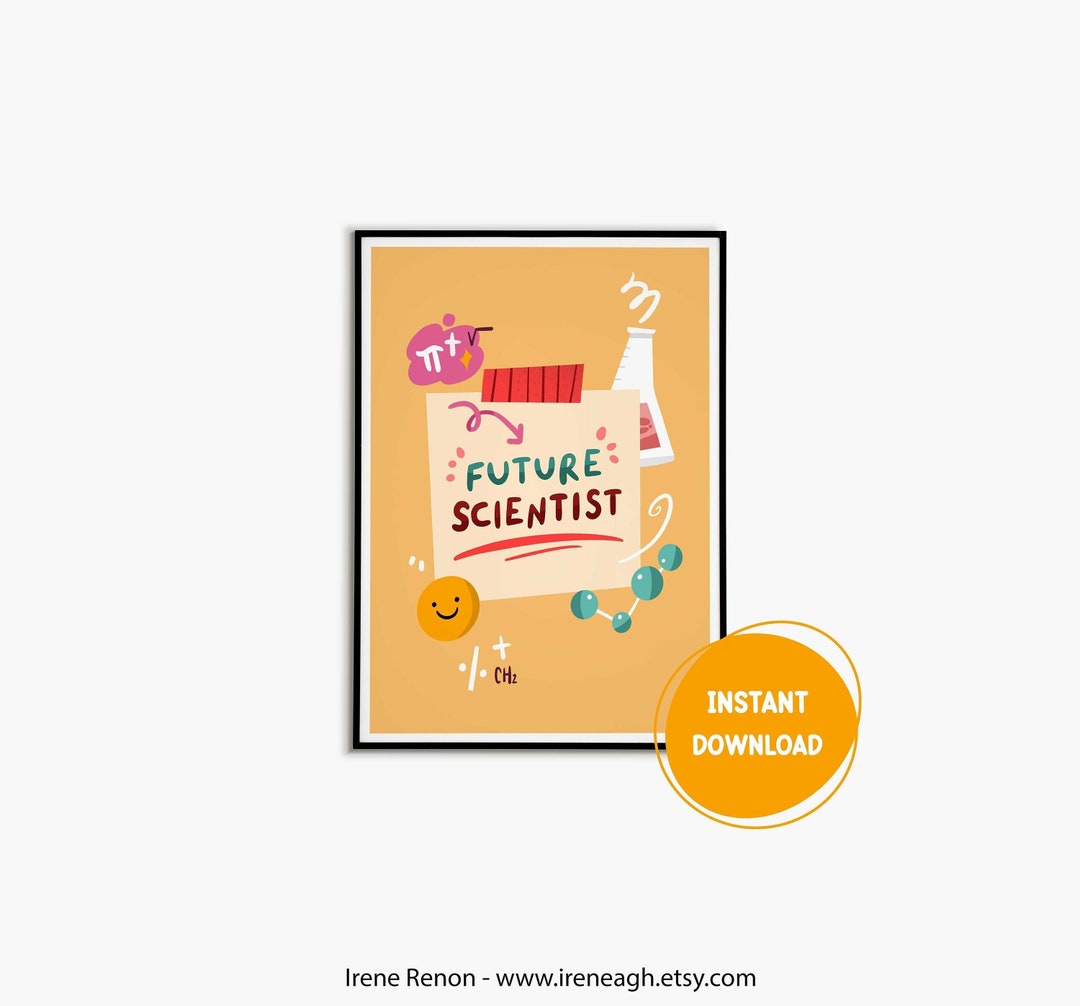 Science Poster Classroom Printable Wall Art Inspirational Wall Art STEM ...