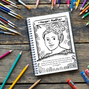 Wangari Maathai Coloring Page: Black History Month Printable (US Letter ...