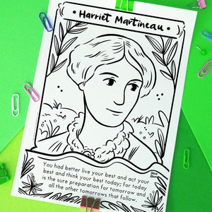 Women Writer Coloring Sheet Women in Literature Printable Coloring Page ...