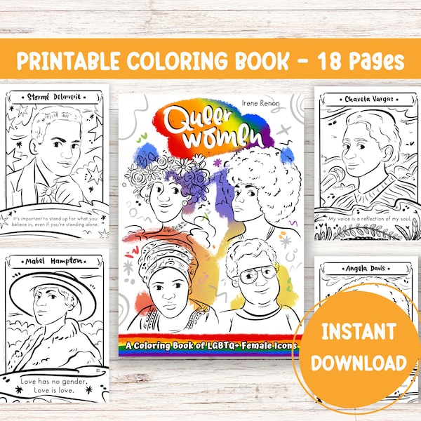 Printable Pride Coloring Book - Etsy