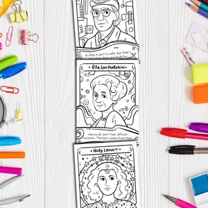 Female Scientists Coloring Pages: Women in STEM (digital Download) - Etsy