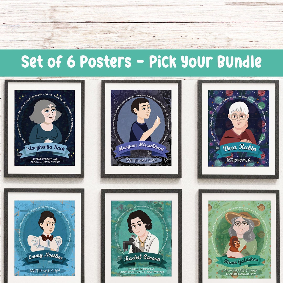 Women in STEM Poster Set: Science Classroom Decor - Etsy