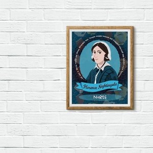 Florence Nightingale Poster: Women in STEM, Nurse Office Decor - Etsy