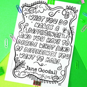 Women in Stem Coloring Page Jane Goodall Coloring Sheet Inspirational ...