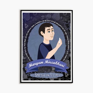 Mathematics Poster Famous Mathematician Women in Mathematics Maryam ...