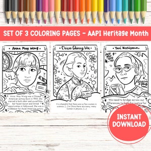 Printable Coloring Page AANHPI Asian Americans & Pacific Islanders ...