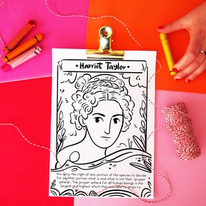 Coloring Page Bundle Women History Month Printable Drawing Women Right ...